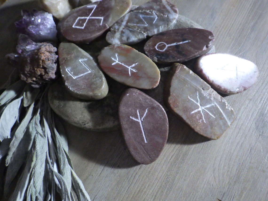 Medieval Runes for Healing and Magick hand crafted etched | Etsy
