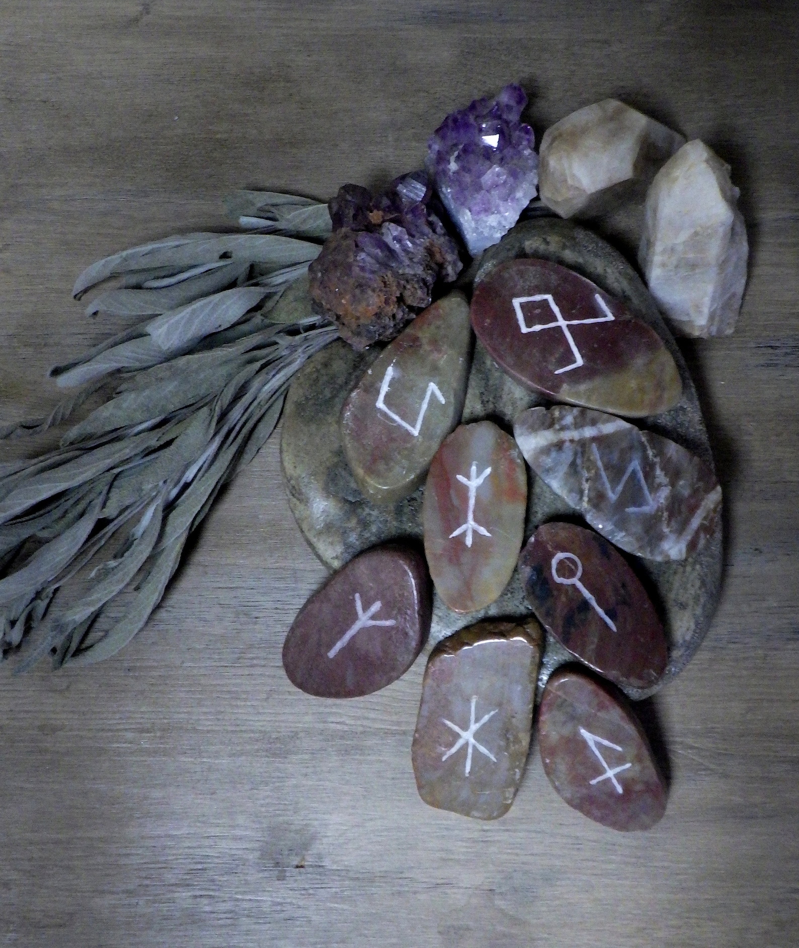 Medieval Runes for Healing and Magick Hand Crafted Etched | Etsy