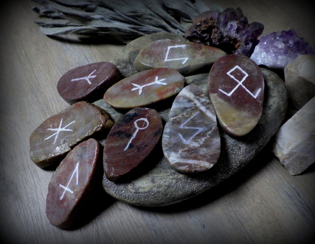Medieval Runes for Healing and Magick, Hand Crafted Etched, Made to ...