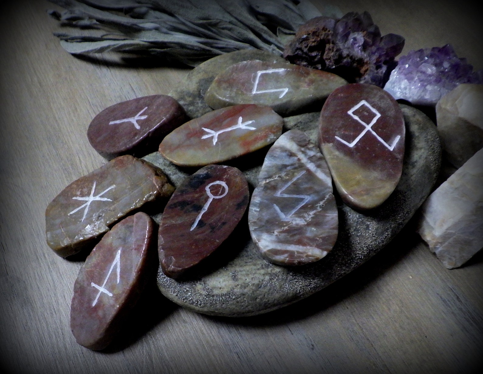 Medieval Runes for Healing and Magick Hand Crafted Etched | Etsy
