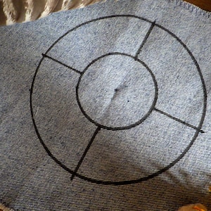 Throwing of the Bones Casting Cloth, Divination Country Magic, Conjure ...