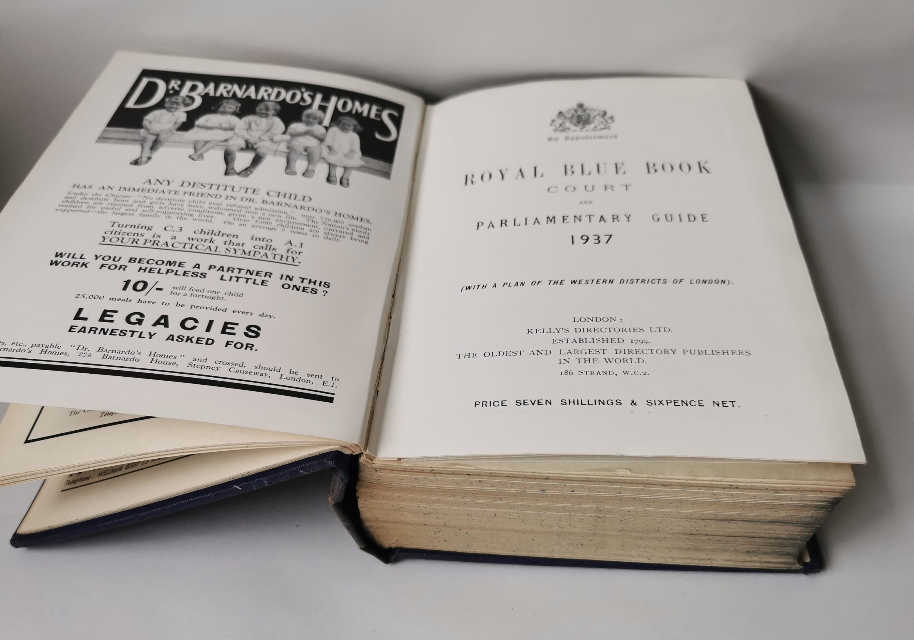 Royal Blue Book Court Guide 1937, Parliamentary Guide, Vintage ...
