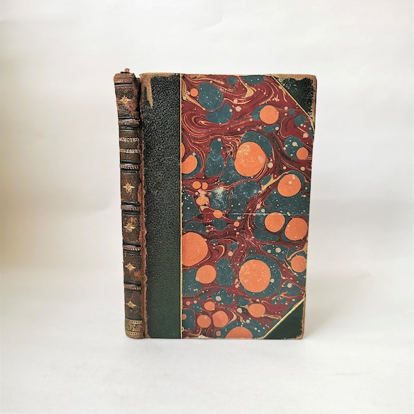 Marbled Book - Etsy