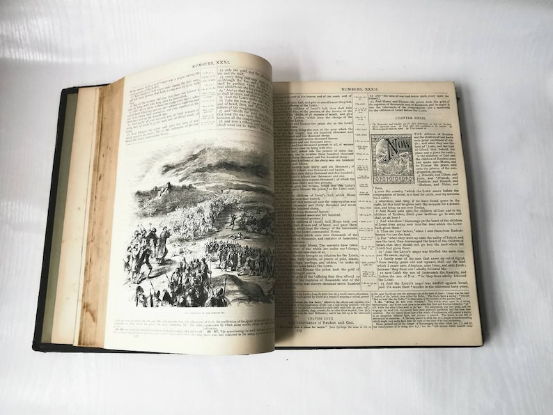 Churchman's Family Bible (c. 1870s) Illustrated Tract Society Rare ...