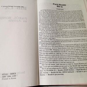 Bib La an Ayisyin (1985) Haitian Creole Bible, Vintage Bible Book - Etsy