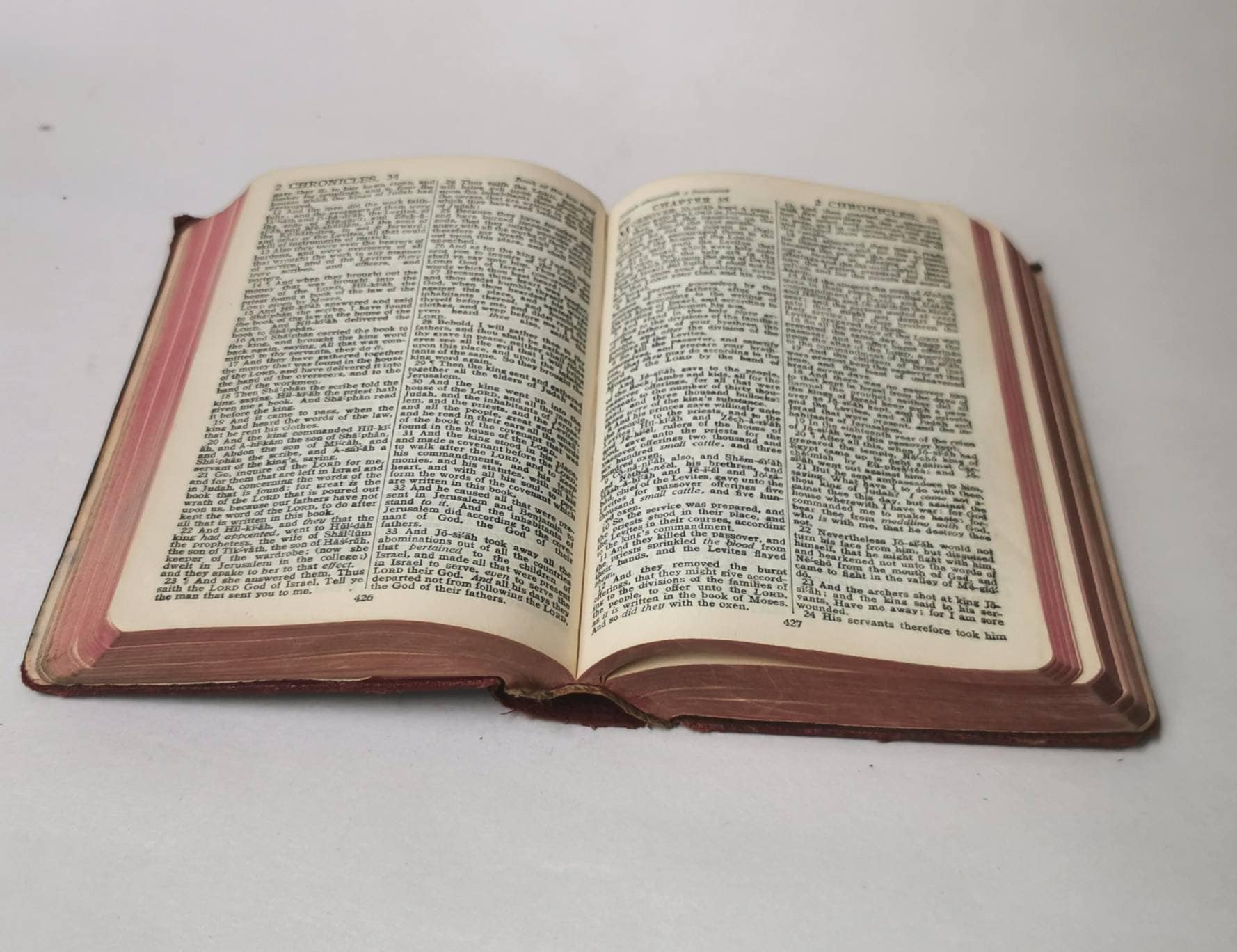 Vintage Holy Bible 1940s Red and Gilt Pocket Bible, Vintage Authorised ...