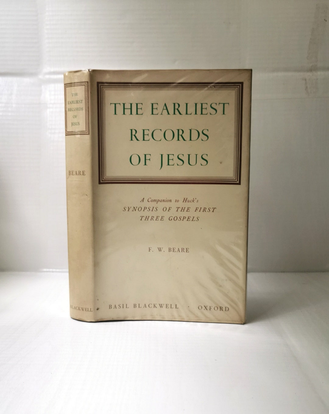 Earliest Records of Jesus (1962) Beare, First Edition Vintage Religious ...