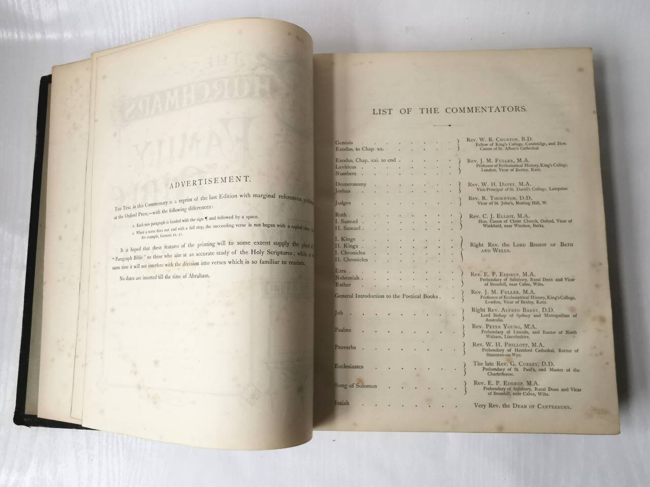 Churchman's Family Bible (c. 1870s) Illustrated Tract Society Rare ...