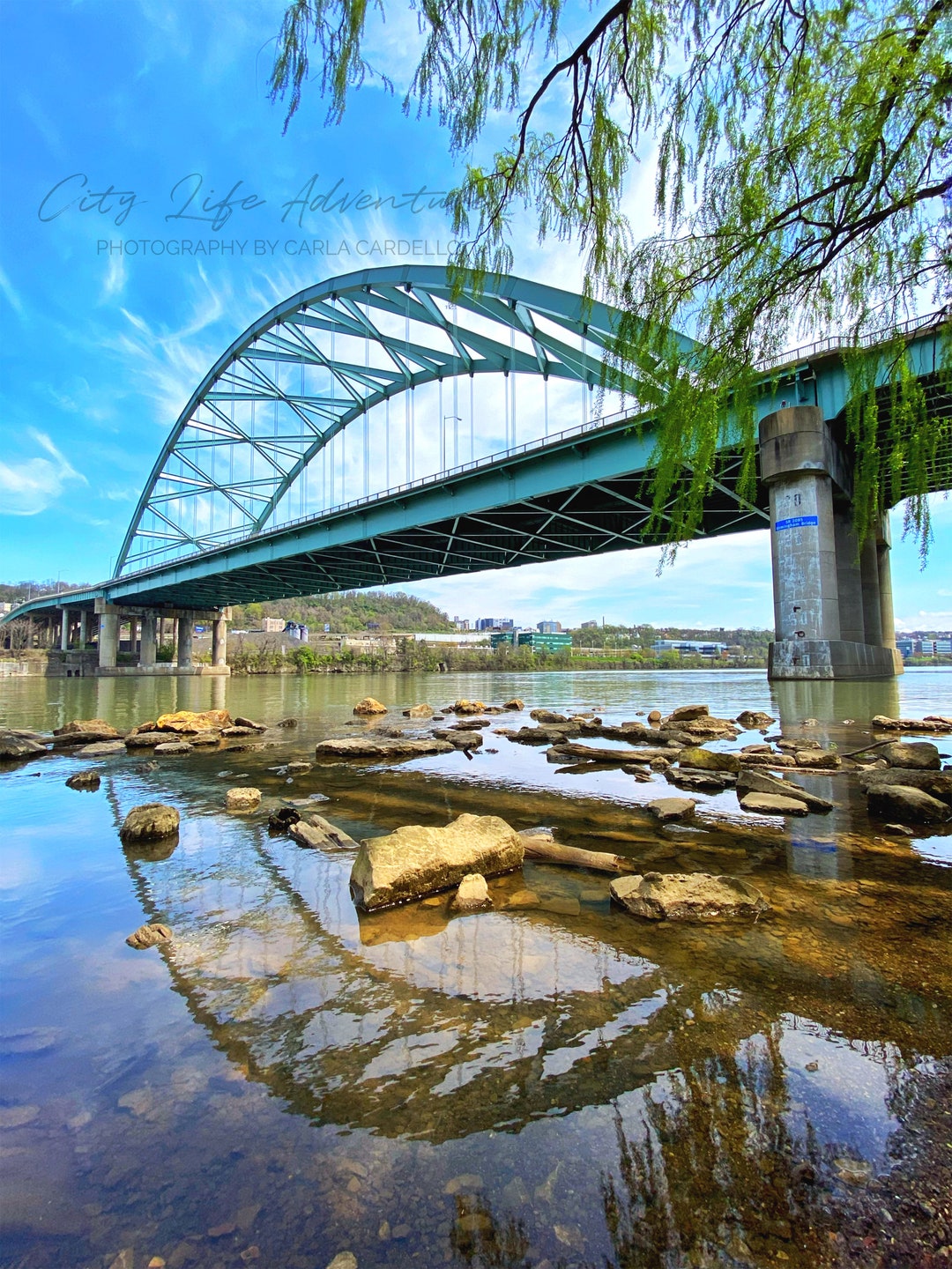 Birmingham Bridge Reflection Photo | Pittsburgh Print - Etsy