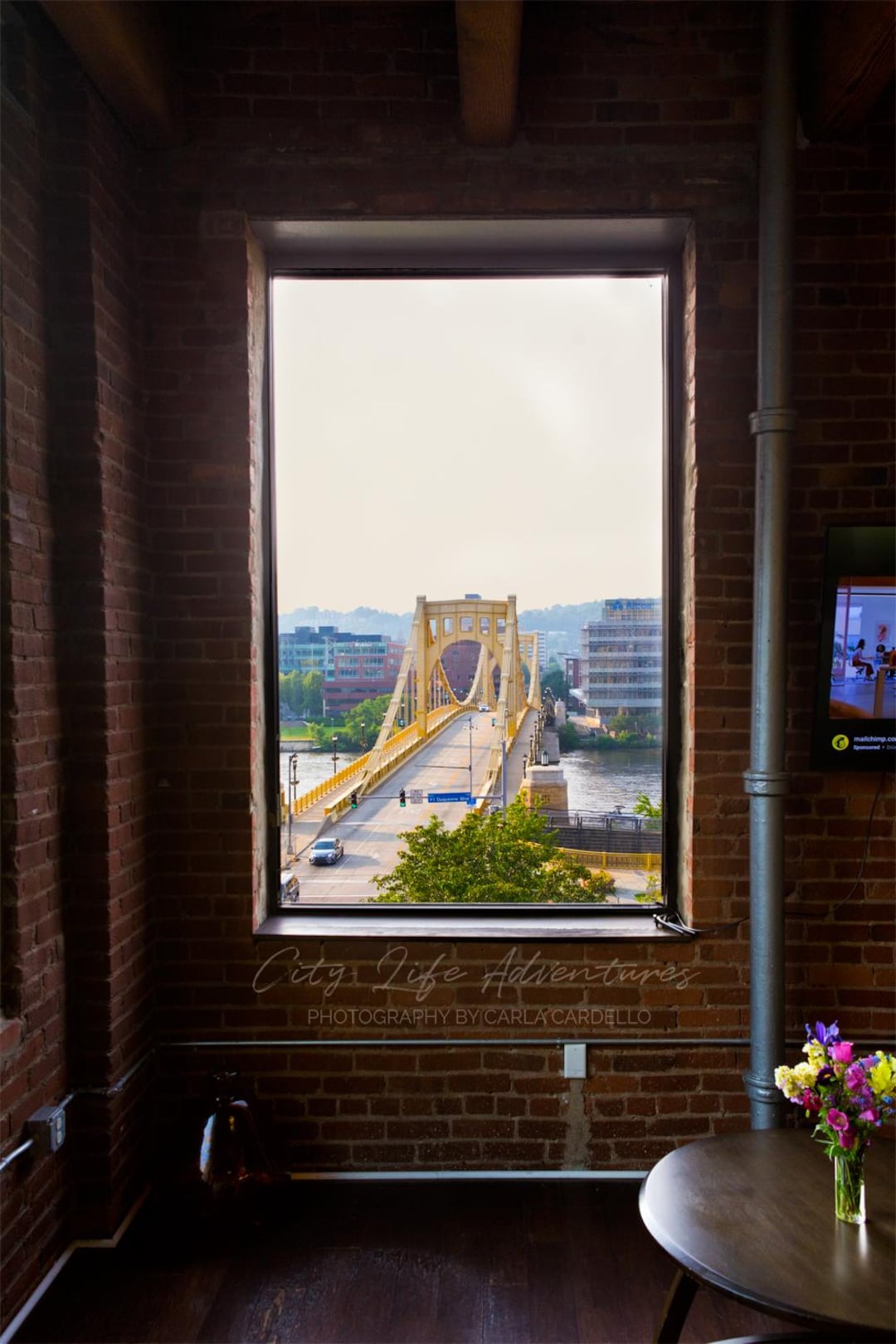 Warhol Bridge Through Window Pittsburgh Photo - Etsy