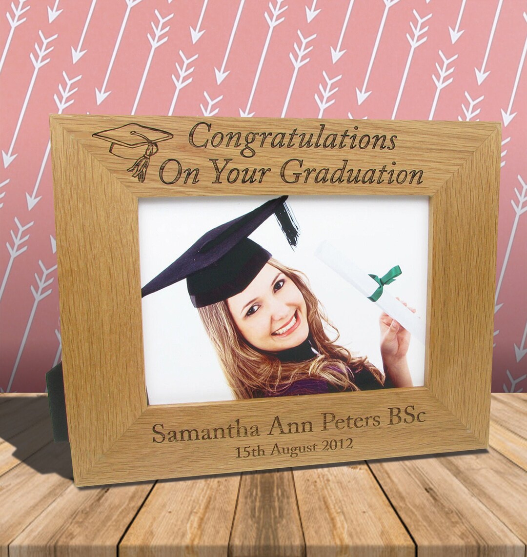Congratulations on Your Graduation Personalised Engraved Solid Oak ...