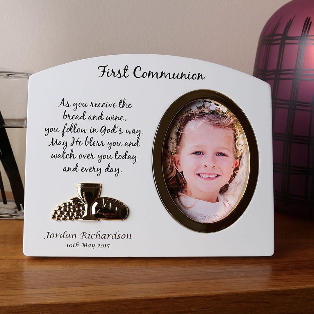 Personalised Girl's 1st Holy Communion Gift, First Holy Communion Photo ...