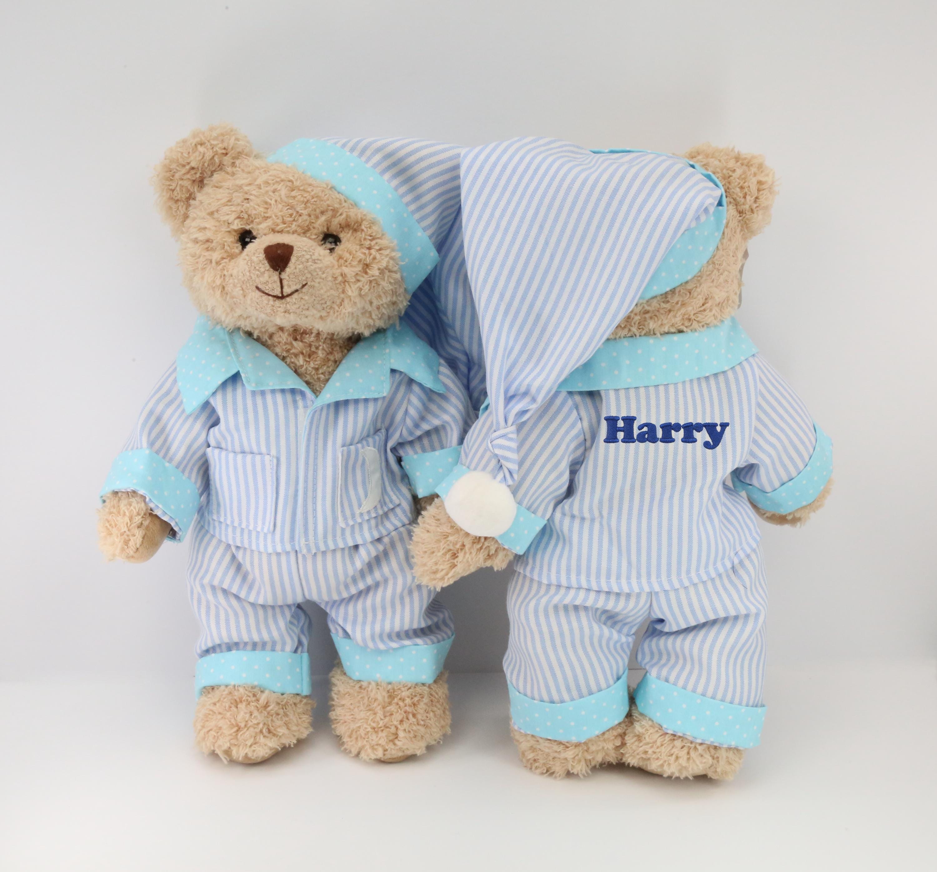 Personalised Pink Teddy Bear – Embroidered Teddies With Name, Baby Girl ...