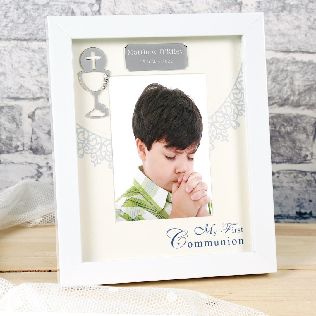 Engraved Boy's 1st Holy Communion Gift, Personalised First Holy ...