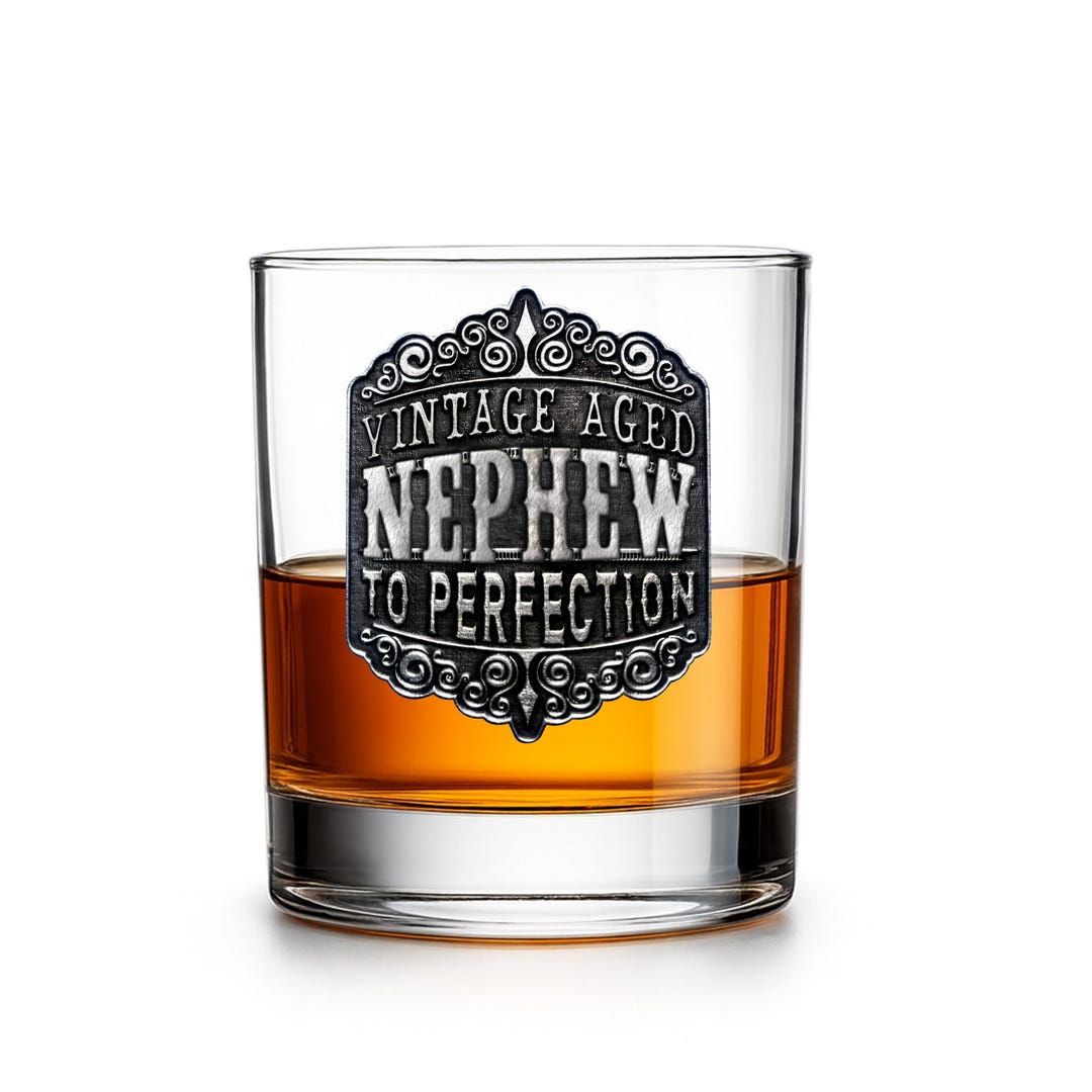 Nephew Gift Idea Whisky Rum & Spirits Glass With Handmade Vintage ...