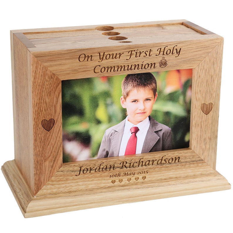 Boy 1st Holy Communion Personalised Oak Photo Picture Album - Etsy UK