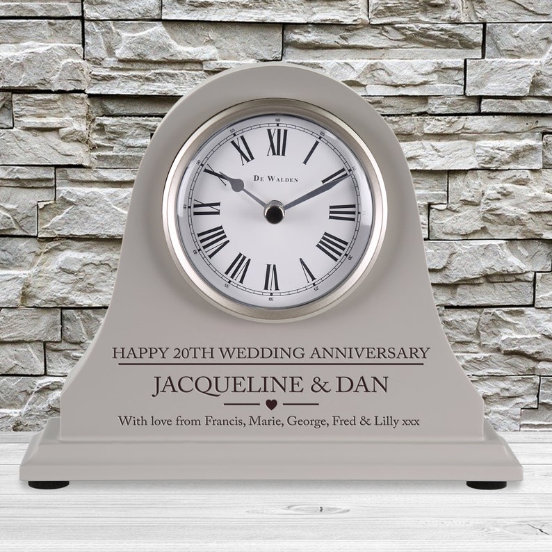 20th Wedding Anniversary Couple Gift Personalised Engraved Etsy