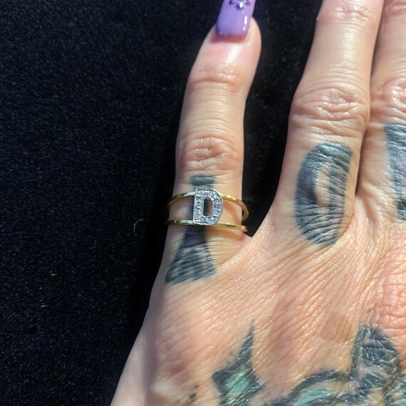 Vintage 14k gold initial rings (sold separately) S an… - Gem