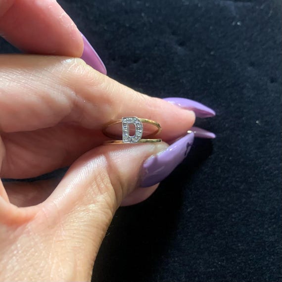 Vintage 14k gold initial rings (sold separately) S an… - Gem