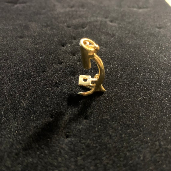 Unique vintage 14 karat gold, microscope - Gem