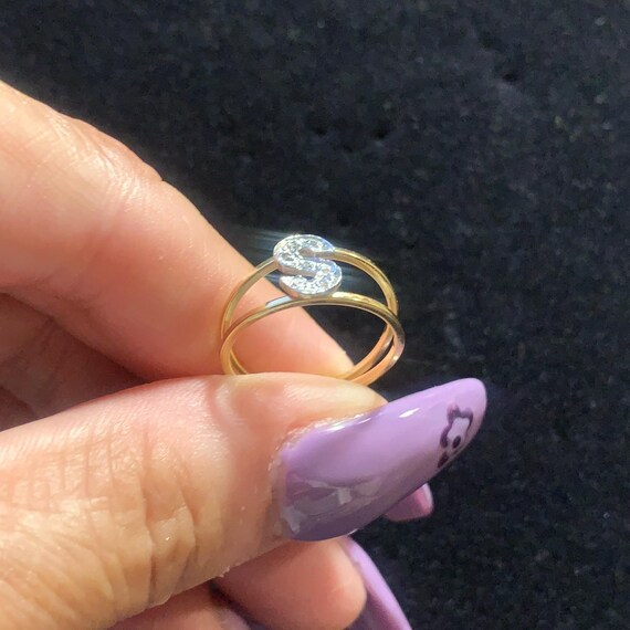 Vintage 14k gold initial rings (sold separately) S an… - Gem