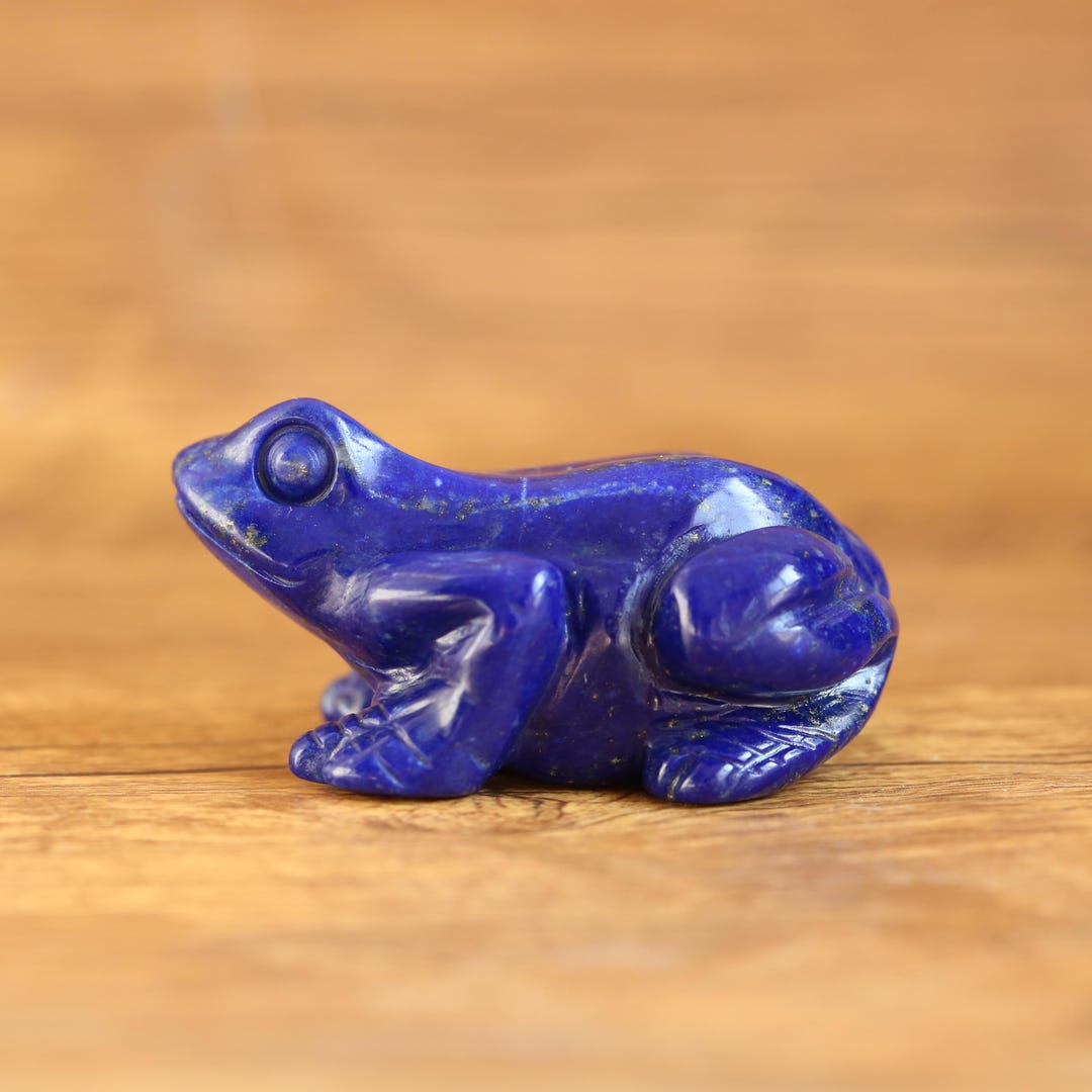 Lapis Lazuli Frog | Natural Hand Carved Frog | Crystal Animal Carving ...