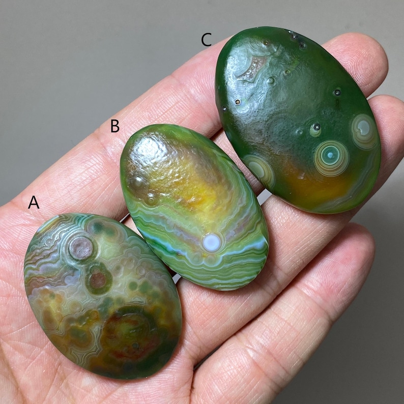 Gobi Desert Agate Stone: Natural Eye Agate, Colorful DIY Gemstone 1759 ...