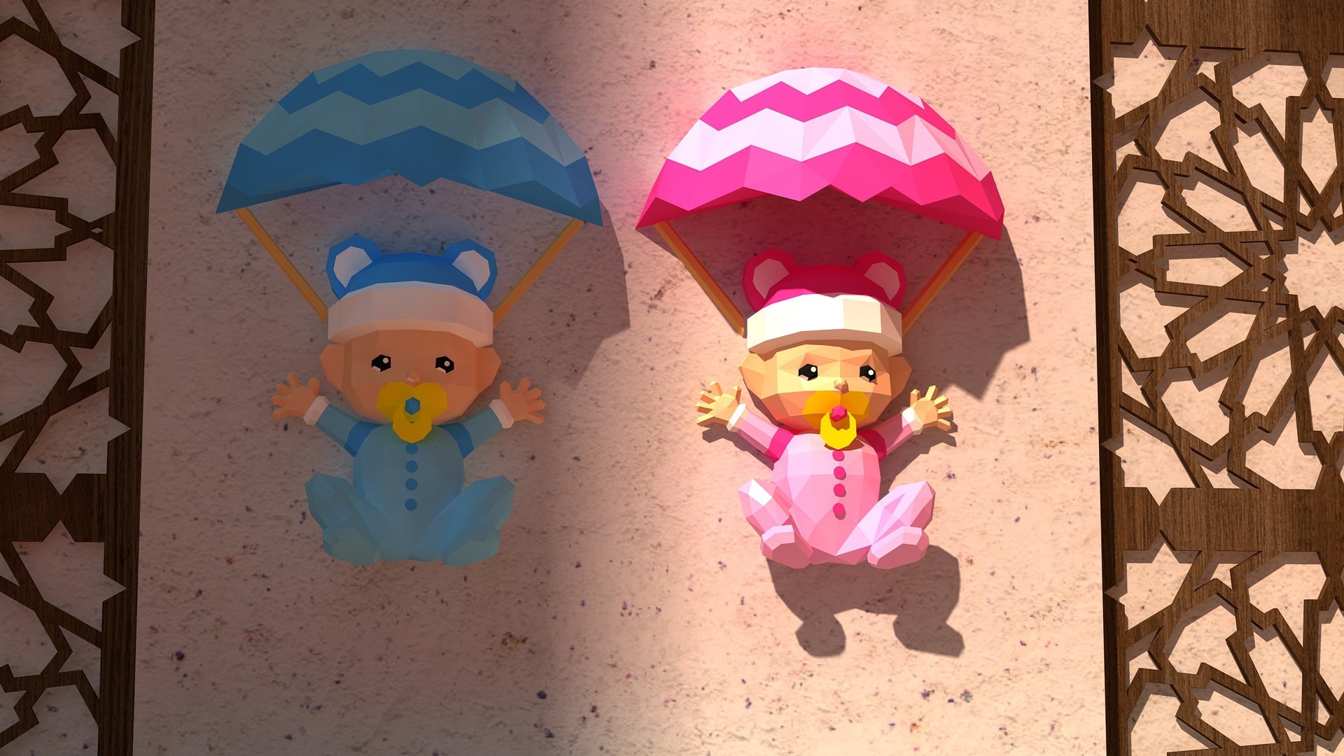 The Babies Papercraft,pdf Template, DIY 3d Model, Fanart, Paper ...