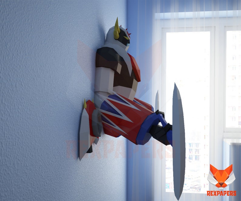 REX23 Papercraft PDF Template DIY 3d Model Fanart Paper - Etsy