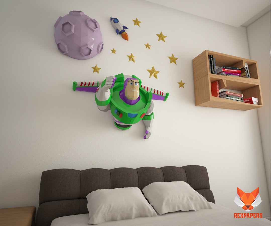 Buzz Lightyear Papercraft , PDF Template, DIY 3d Model, FanArt, Paper ...