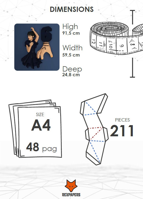 REX57 Papercraft , PDF Template, DIY 3d Model, Fanart, Paper Sculpture ...