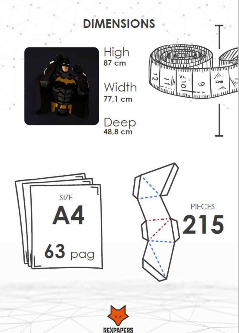 REX58 Papercraft , PDF Template, DIY 3d Model, Fanart, Paper Sculpture ...