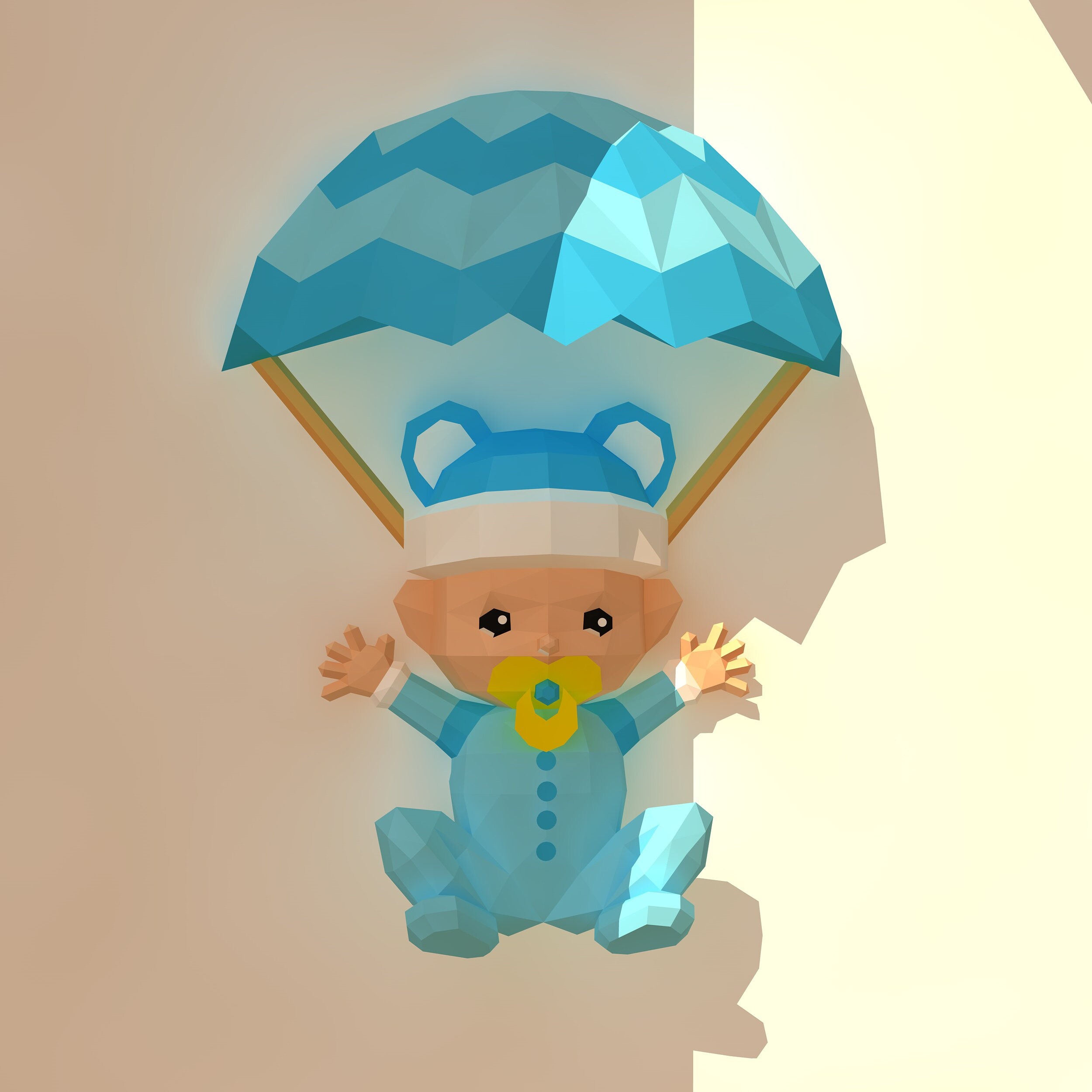 The Babies Papercraft,pdf Template, DIY 3d Model, Fanart, Paper ...