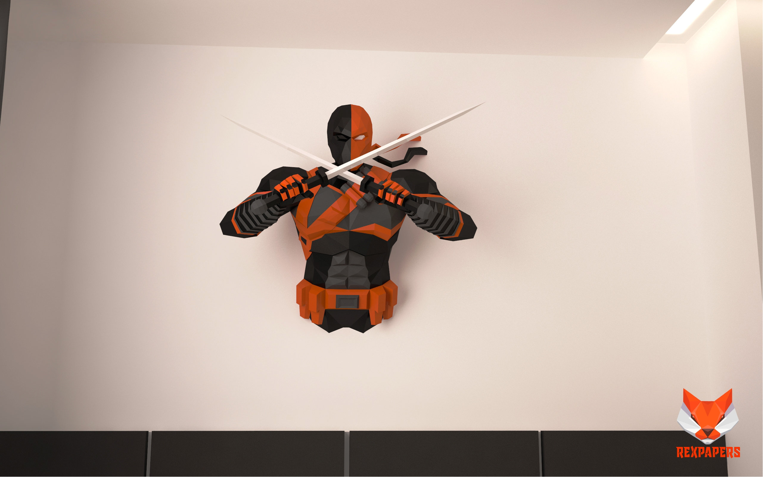 DEATHSTROKE Papercraft PDF Template DIY 3d Model FanArt | Etsy