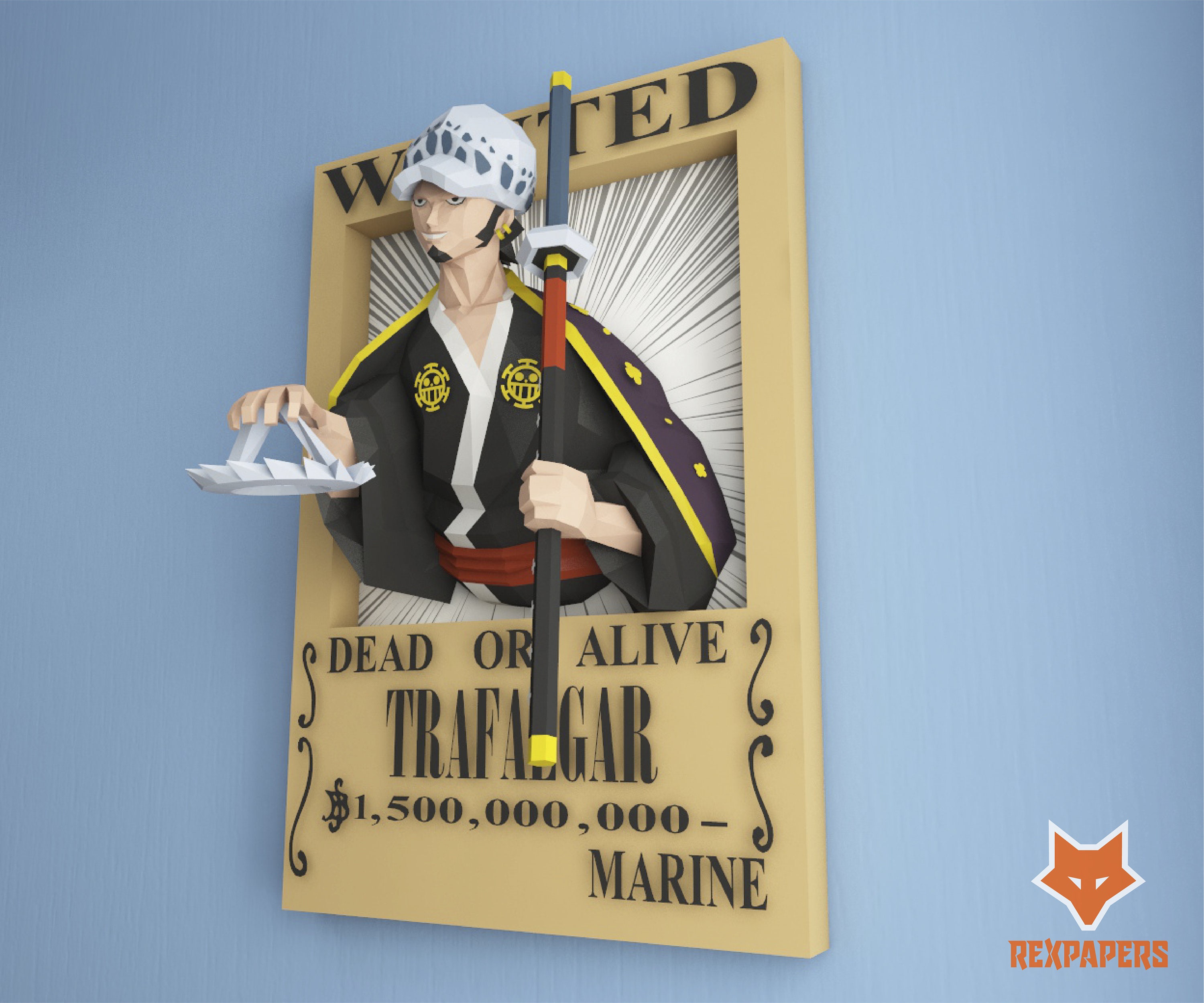 REX62 Papercraft, Plantilla PDF, Modelo 3d DIY, FanArt, Escultura de ...