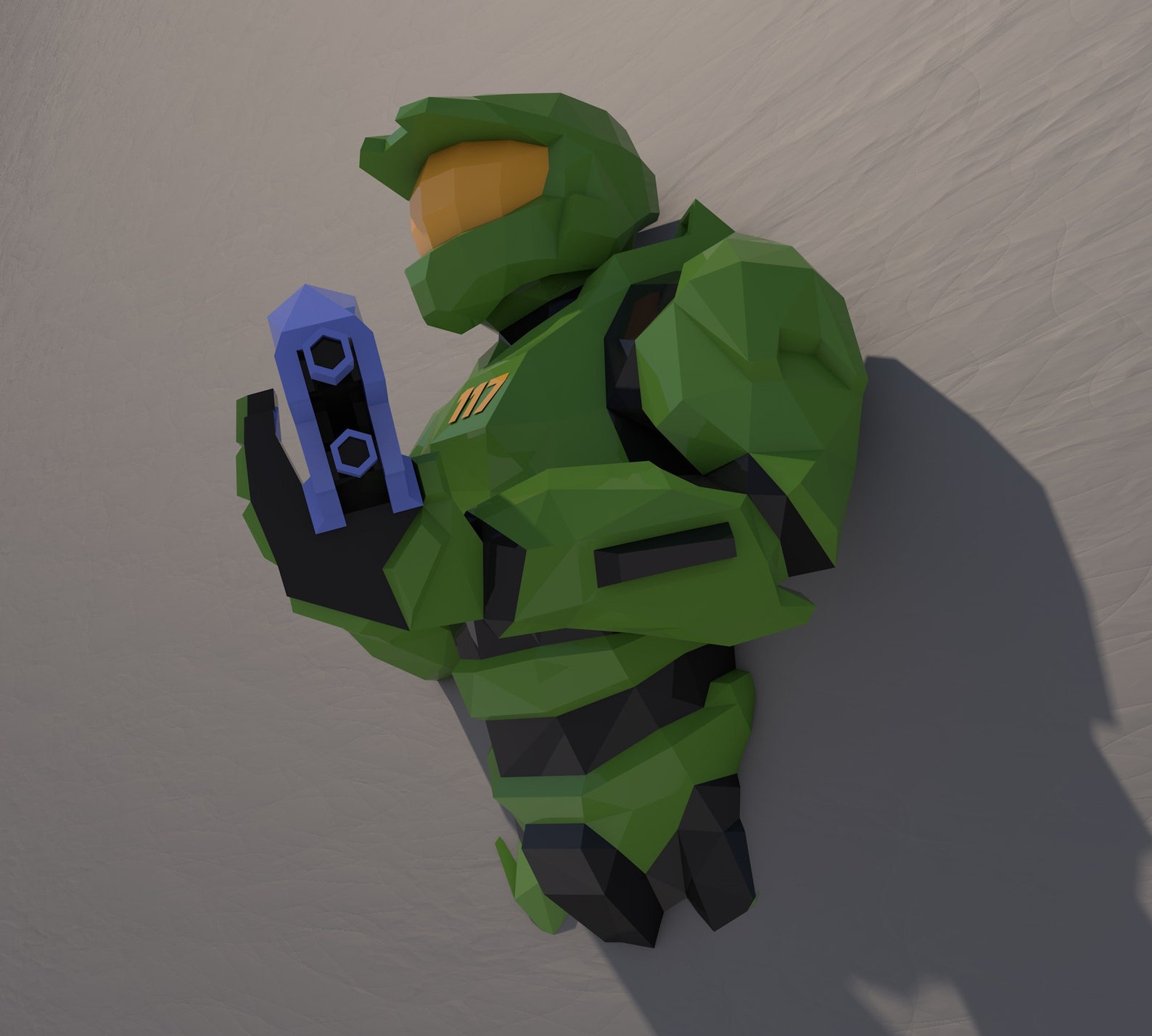 Halo Jefe Maestro Papercraft , PDF Template, DIY 3d Model, FanArt ...