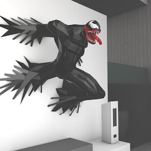 Venom Papercraft , PDF Template, DIY 3d Model, FanArt, Paper Sculpture ...