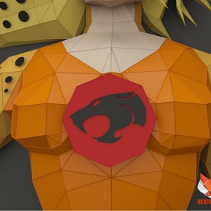 Cheetara Papercraft , PDF Template, DIY 3d Model, Fanart, Paper ...