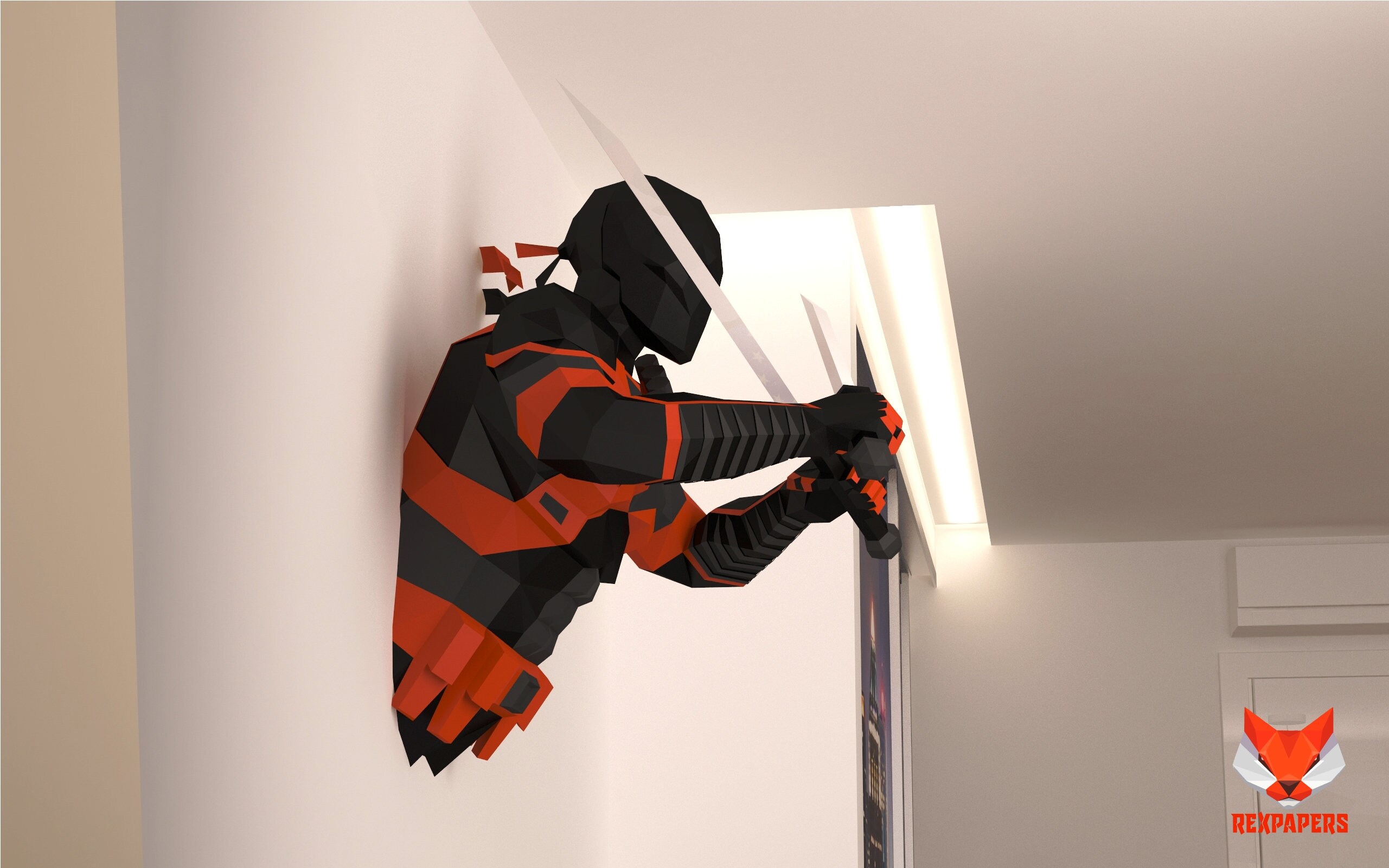 DEATHSTROKE Papercraft , PDF Template, DIY 3d Model, FanArt, Paper ...