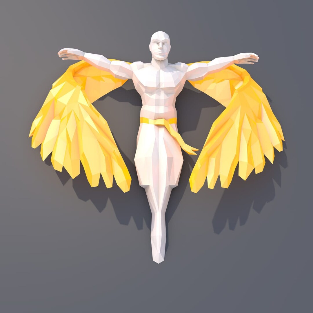 Angel Papercraft , PDF Template, DIY 3d Model, Fanart, Paper Sculpture ...