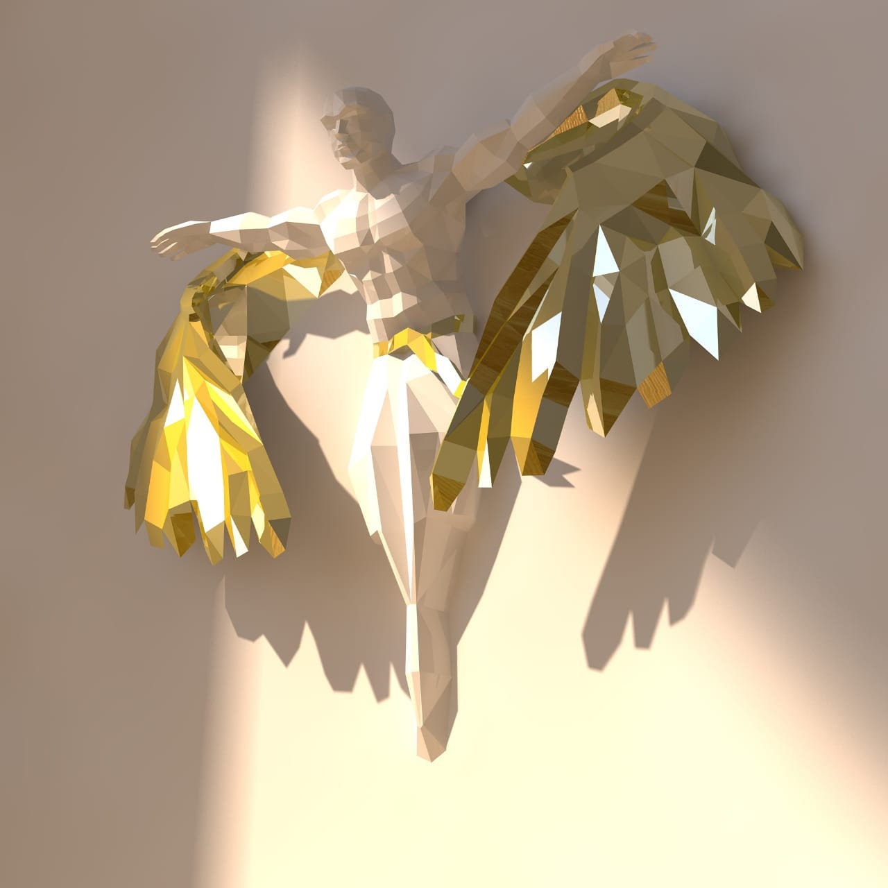 Angel Papercraft PDF Template DIY 3d Model FanArt Paper - Etsy México