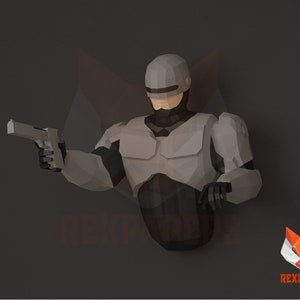 Robocop Papercraft , PDF Template, DIY 3d Model, FanArt, Paper ...