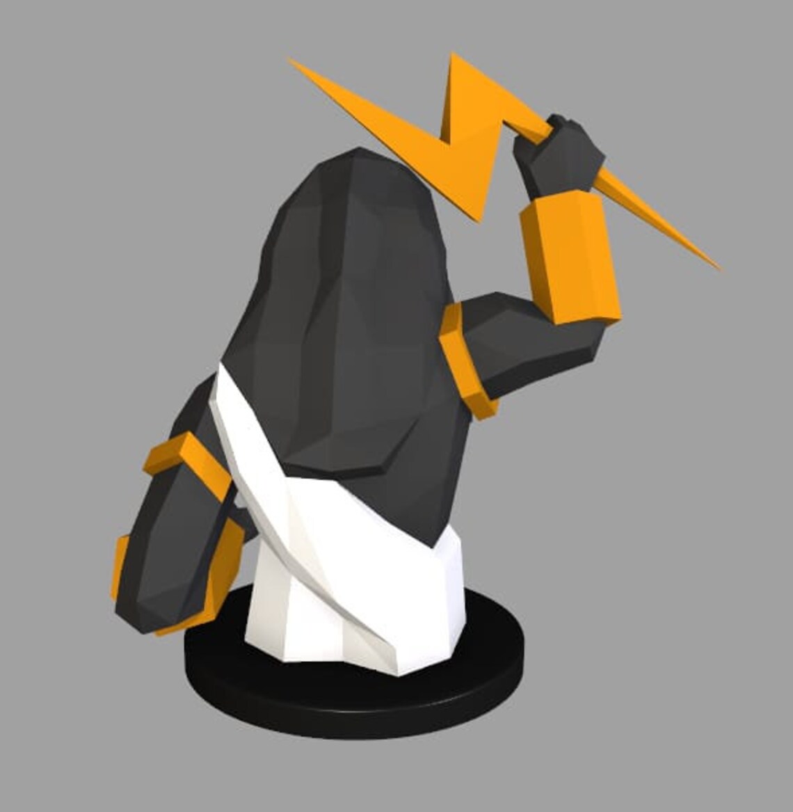 Zeus Papercraft PDF Template DIY 3d Model Fanart Paper - Etsy