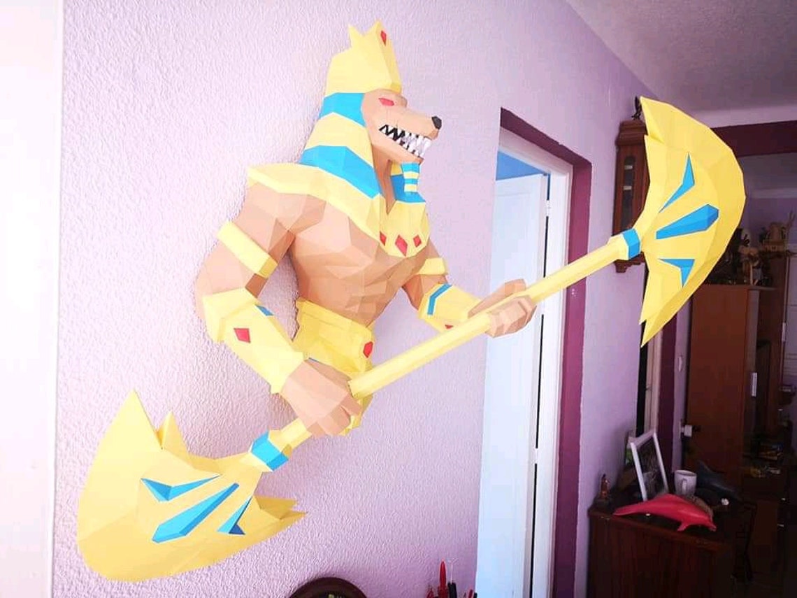 ANUBIS 2 Papercraft PDF Template L Fanart DIY 3d Modepaper | Etsy