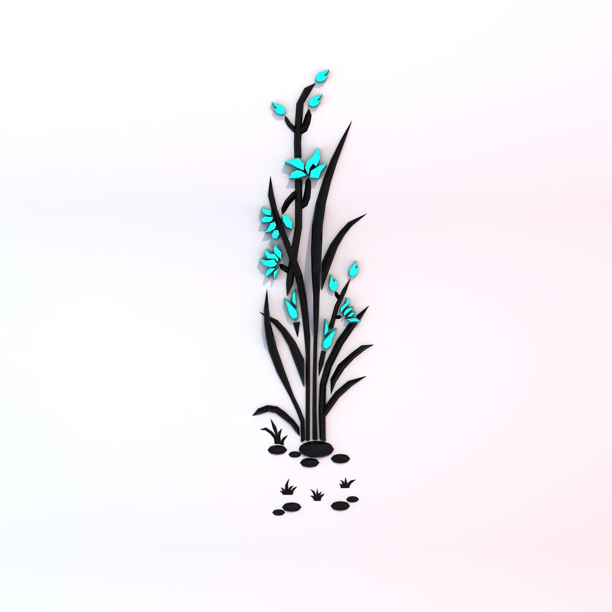 Flor Roja 2 Papercraft , PDF Template, DIY 3d Mode L, Fanart, Paper ...