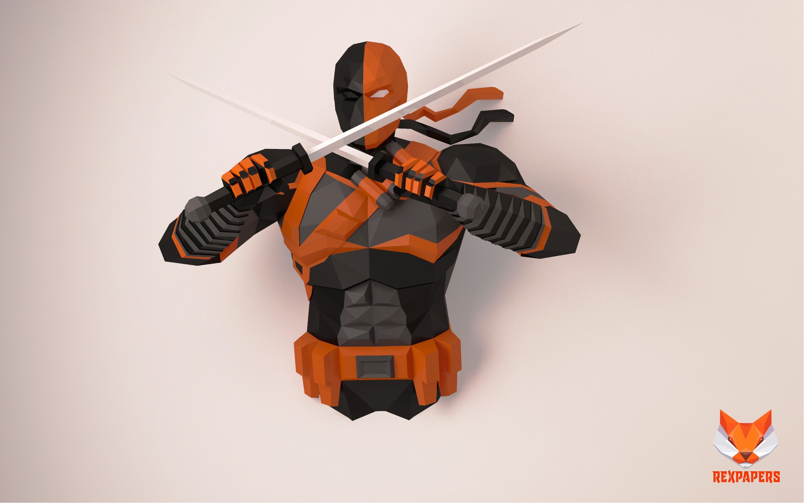 DEATHSTROKE Papercraft PDF Template DIY 3d Model FanArt | Etsy