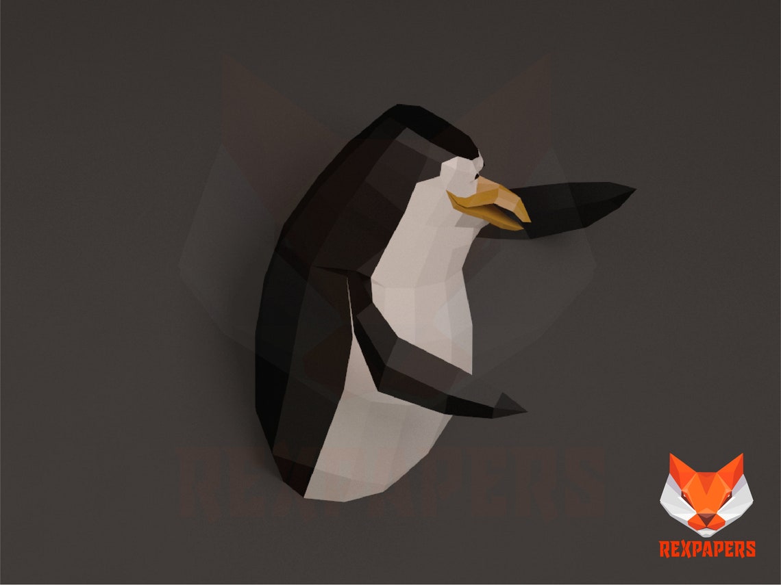 Rexpinguinos Papercraft DIY Lowpoly Papercraft Lowpoly - Etsy