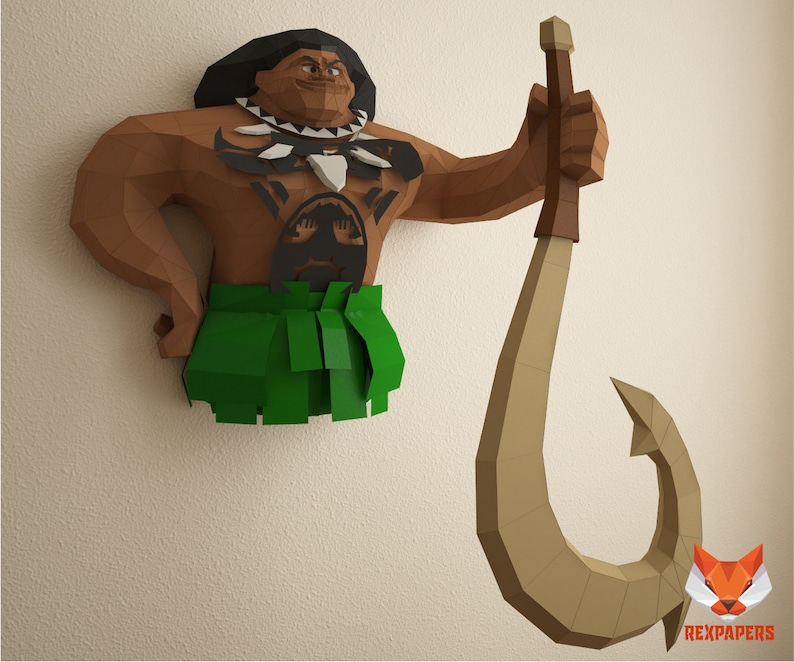 Rexmaui Papercraft , PDF Template, DIY 3d Model, Fanart, Paper ...