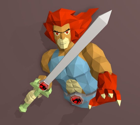 Leon OH Papercraft PDF Template DIY 3d Model Fanartpaper - Etsy