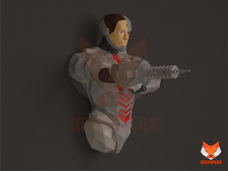 REX32 Papercraft PDF Template DIY 3d Model Fanart Paper - Etsy